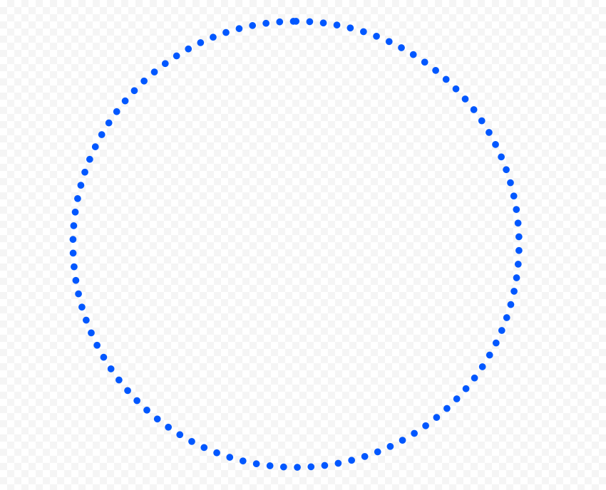 HD Dotted Blue Circle Transparent Background | Citypng