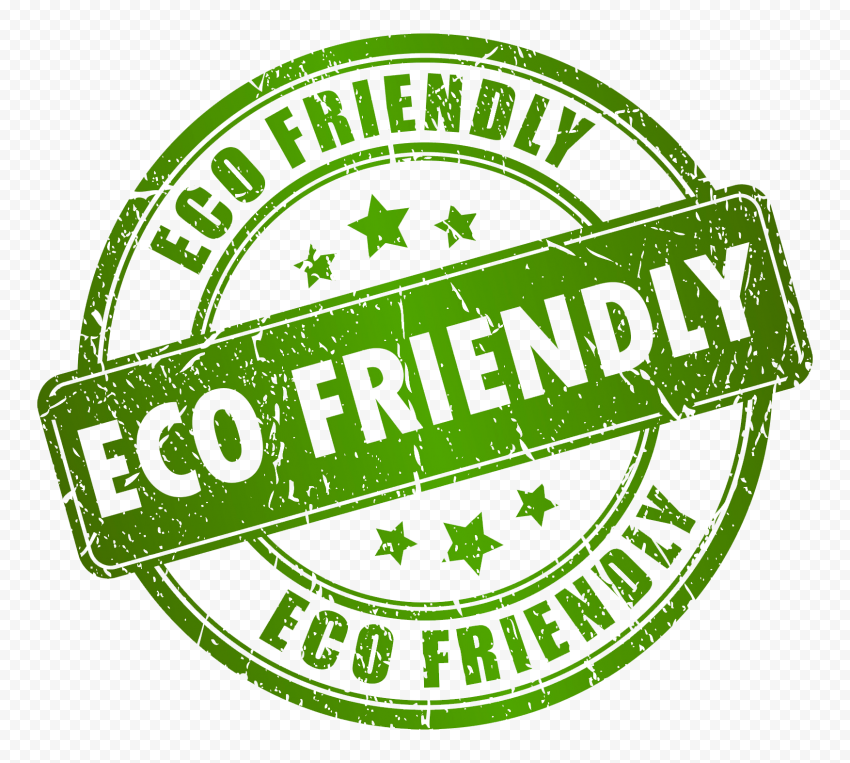 HD Eco Friendly Round Green Stamp PNG | Citypng