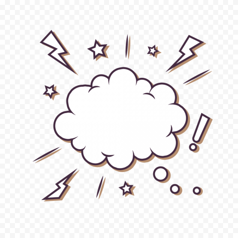HD Empty Comic Speech Cloud Bubble PNG | Citypng