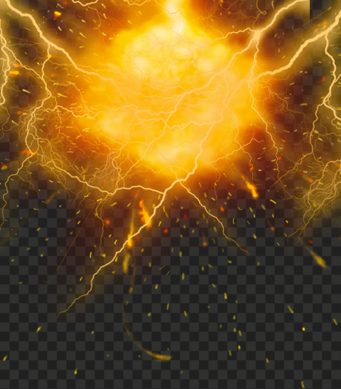 HD Explosion Light Fire Spark Effect Transparent PNG | Citypng