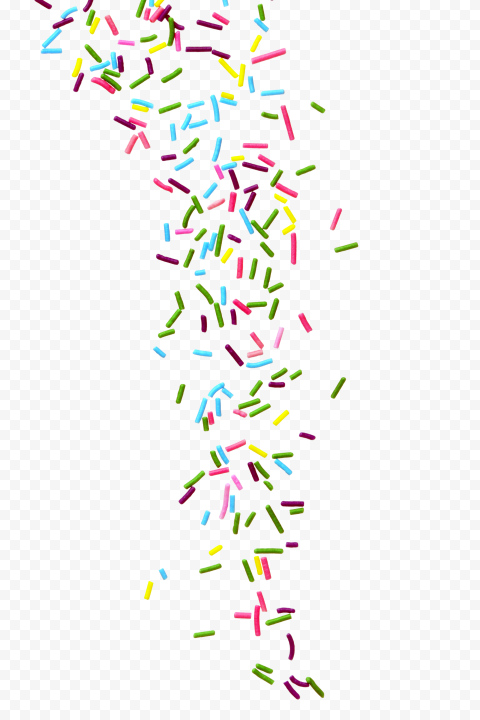 HD Falling Sprinkles Transparent Background | Citypng