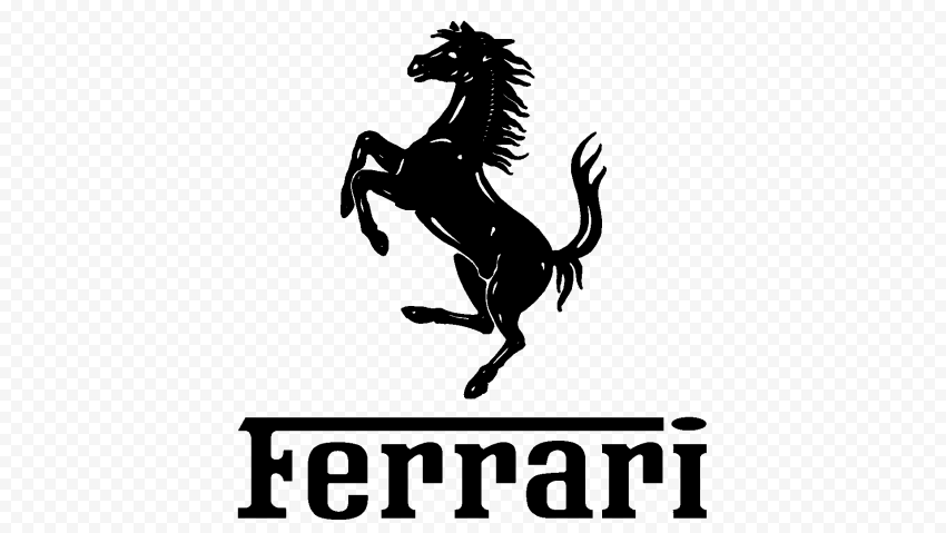 HD Ferrari Black Logo Transparent PNG | Citypng