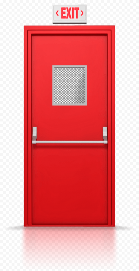 HD Fire Exit Door Illustration Transparent PNG | Citypng