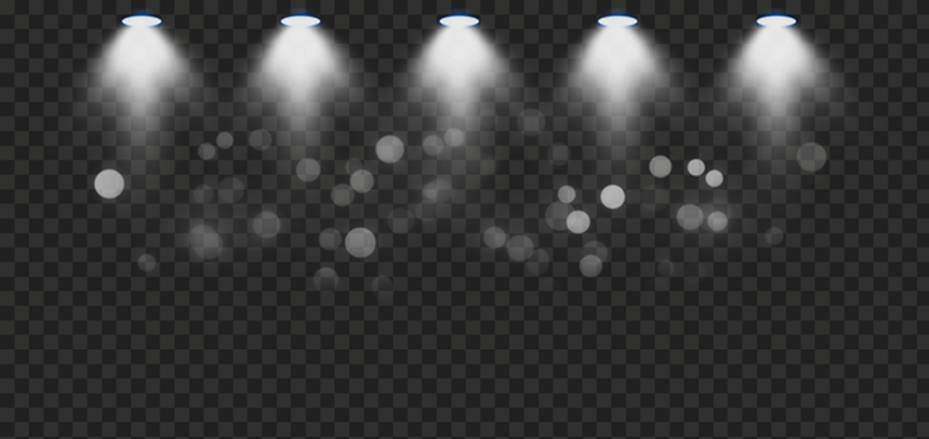 HD Five Spotlights Light Spot Effect PNG | Citypng