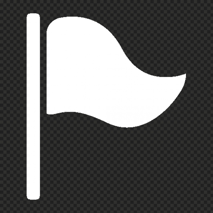 HD Flag White Icon PNG | Citypng