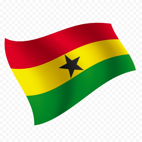 HD Flying Illustration Ghana Flag PNG | Citypng