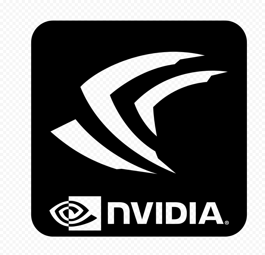HD Geforce Nvidia Square Black Icon PNG | Citypng