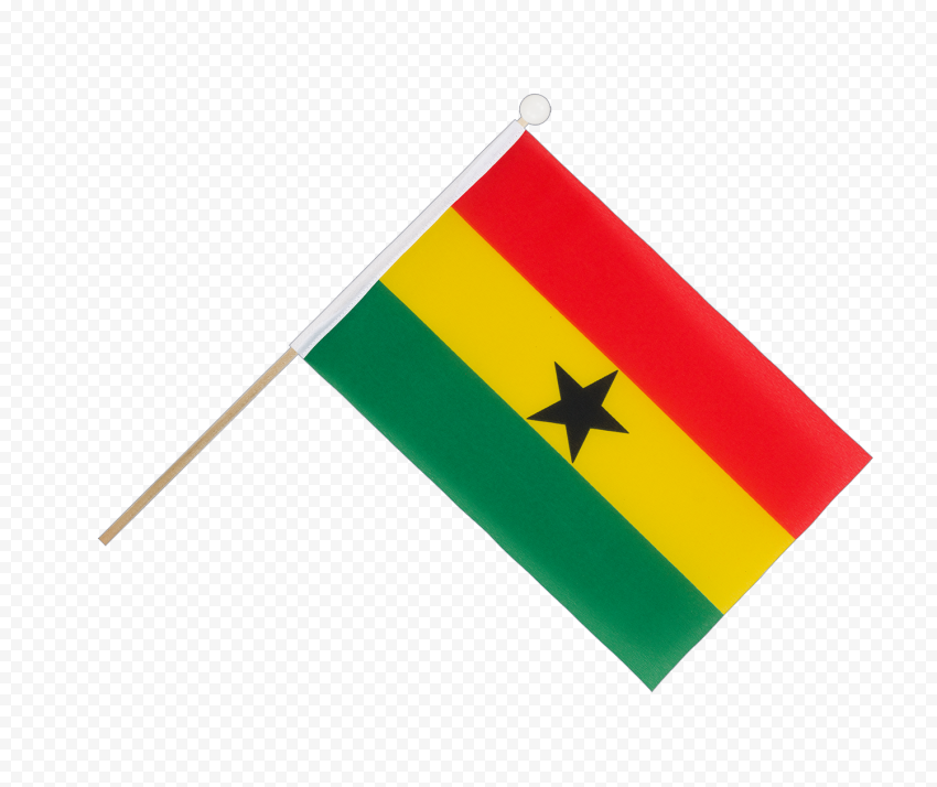 HD Ghana Paper Small Flag Pole PNG | Citypng