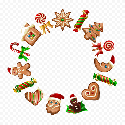 HD Gingerbread Christmas Characters PNG | Citypng
