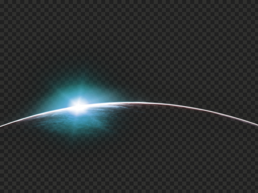 HD Glowing Atmosphere Earth Blue Effect PNG | Citypng