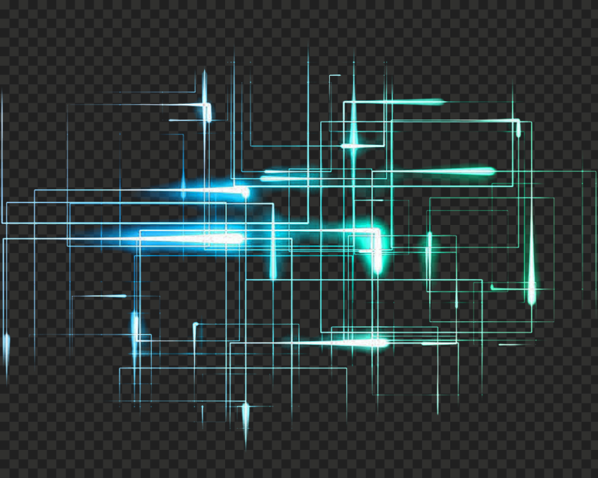 HD Glowing Blue Neon Abstract PNG | Citypng