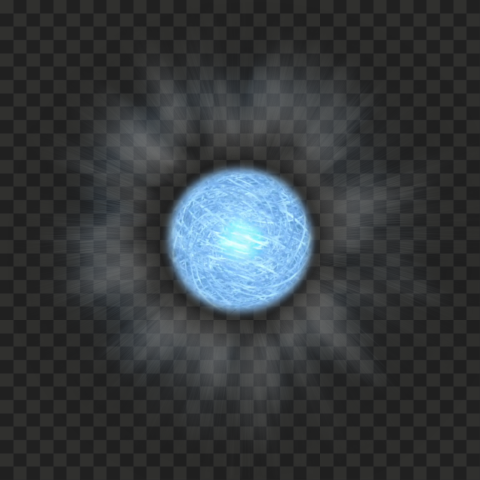 HD Glowing Blue Round Ball Effect PNG | Citypng