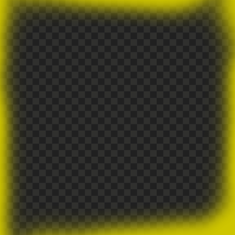 HD Glowing Blurry Square Yellow Frame Transparent PNG | Citypng
