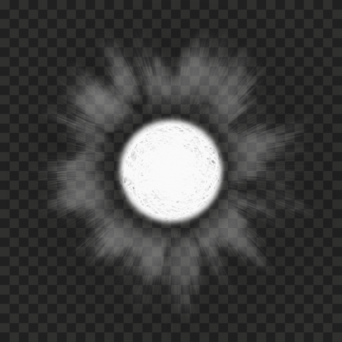 HD Glowing White Ball Effect PNG | Citypng
