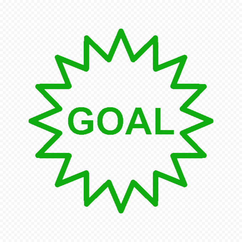 HD Goal Green Word Icon PNG | Citypng