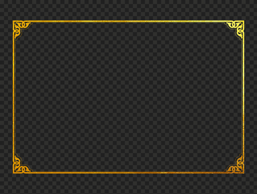 HD Gold Certificate Frame Border PNG | Citypng