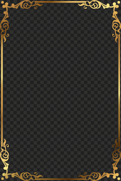 Gold Picture Frame Border