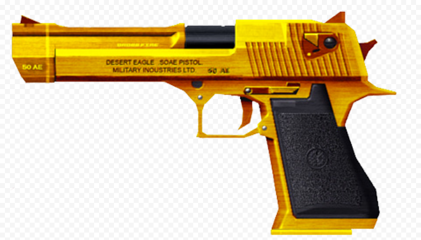 HD Golden Desert Eagle Free Fire PNG | Citypng