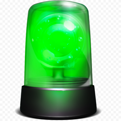 HD Green Beacon Siren Alarm Illustration PNG | Citypng