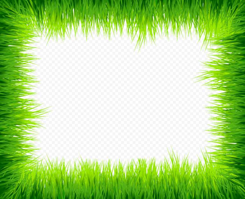 HD Green Grass Frame PNG | Citypng