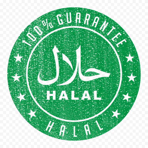 HD Green Halal Round Stamp PNG | Citypng
