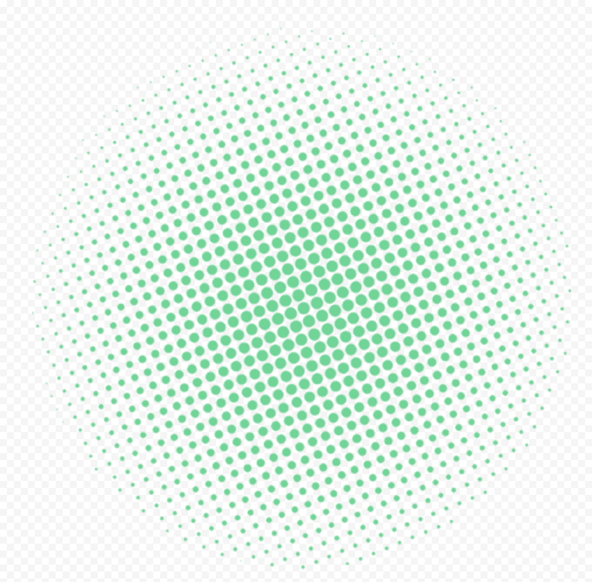 HD Green Halftone Circle Transparent PNG | Citypng
