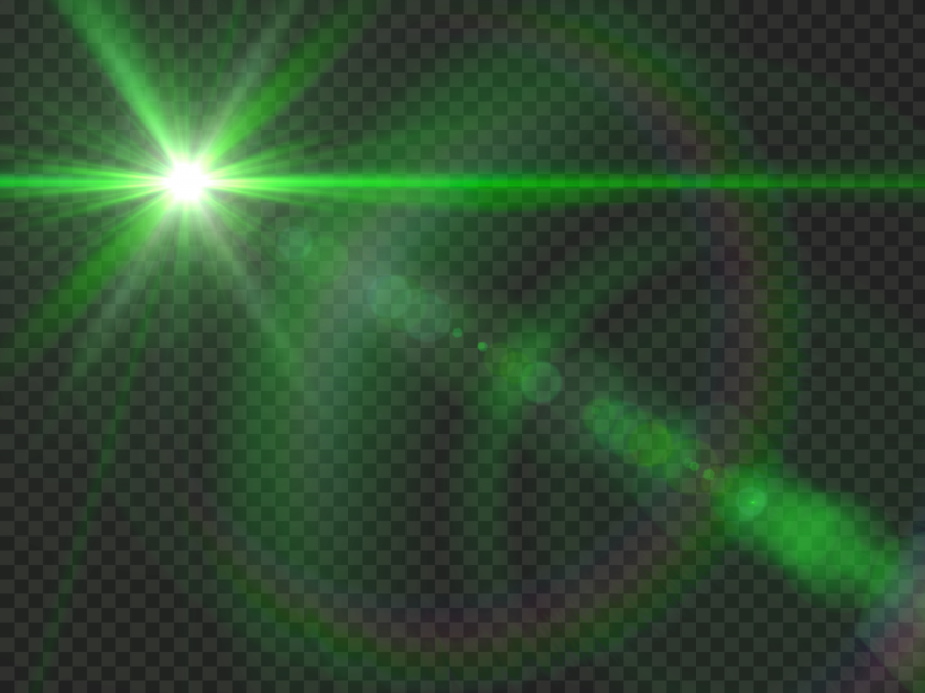 HD Green Lens Flare Effect Transparent PNG | Citypng