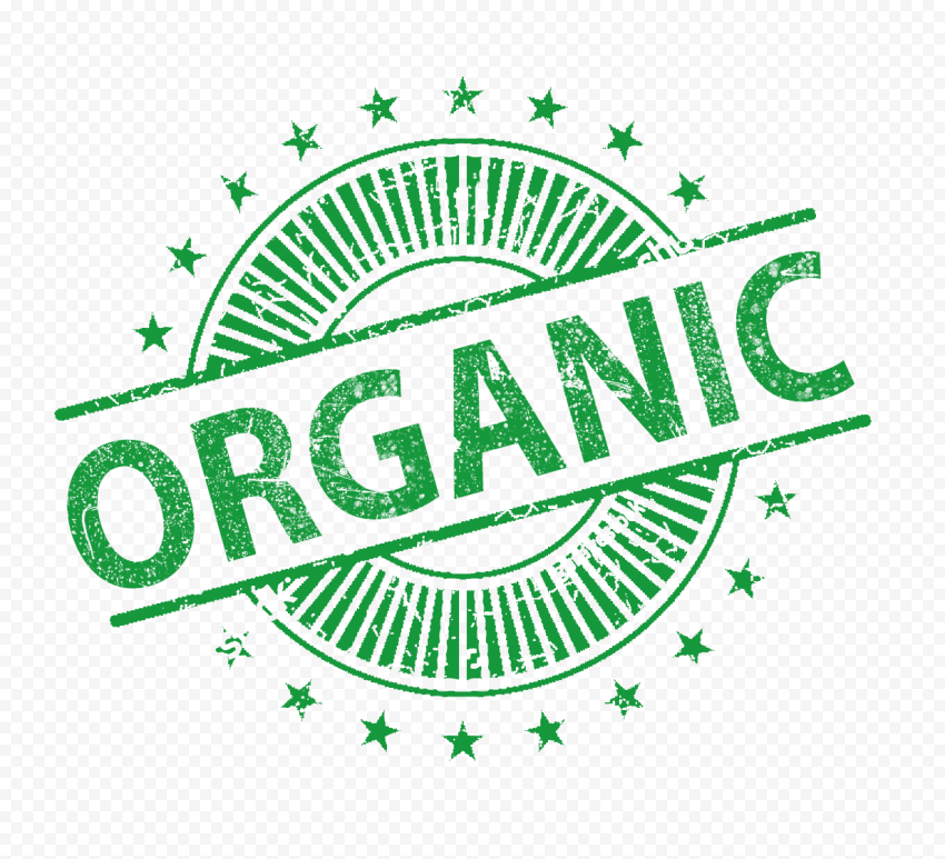 HD Green Organic Round Stamp PNG | Citypng