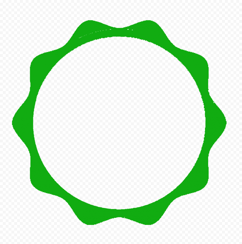 HD Green Round Label Badge Silhouette Transparent PNG | Citypng