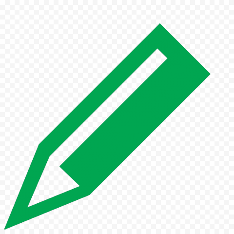 HD Green Short Pencil Icon PNG | Citypng