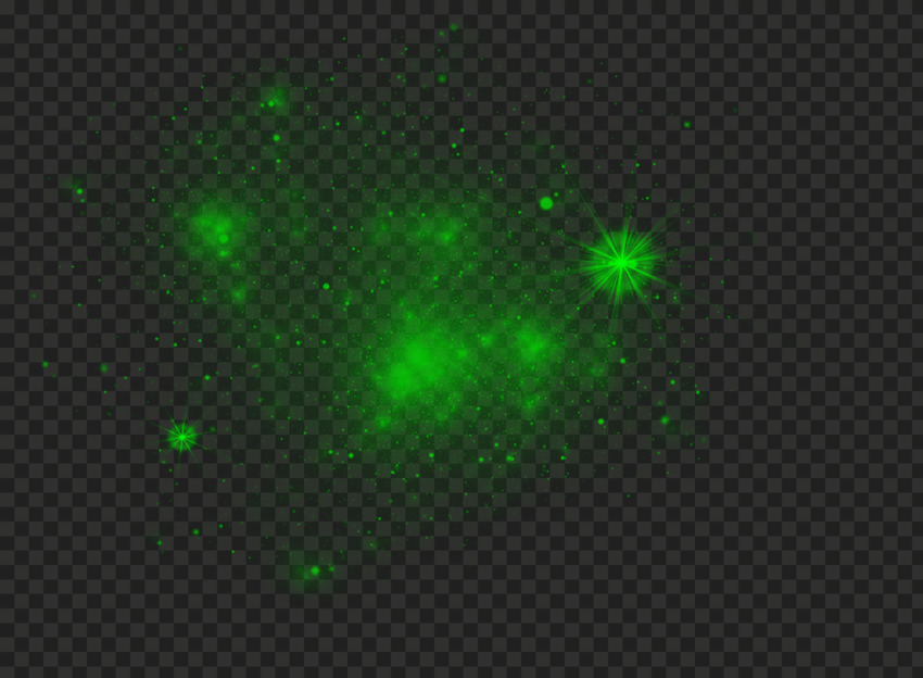 HD Green Sparkles Glowing Splash Effect PNG | Citypng