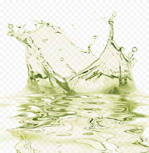 Green Water Splash Png