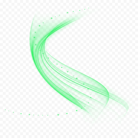 HD Green Wave Line Abstract PNG | Citypng