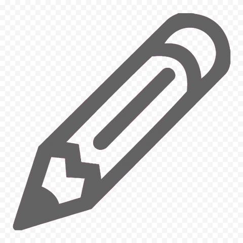 HD Grey Whole Pencil Outline PNG | Citypng