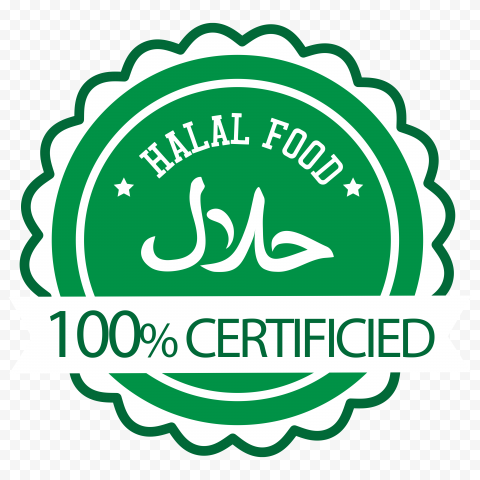 HD Halal Food 100% Certified Stamp PNG | Citypng