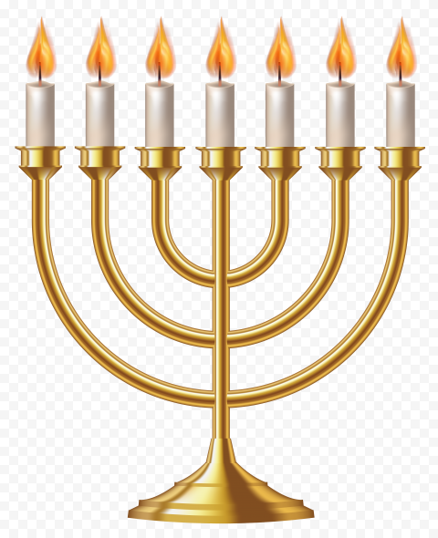 HD Hanukkah Menorah Candles Holder Illustration PNG | Citypng