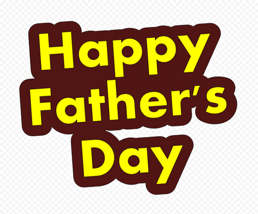 HD Happy Father's Day Logo Text Stickers PNG | Citypng