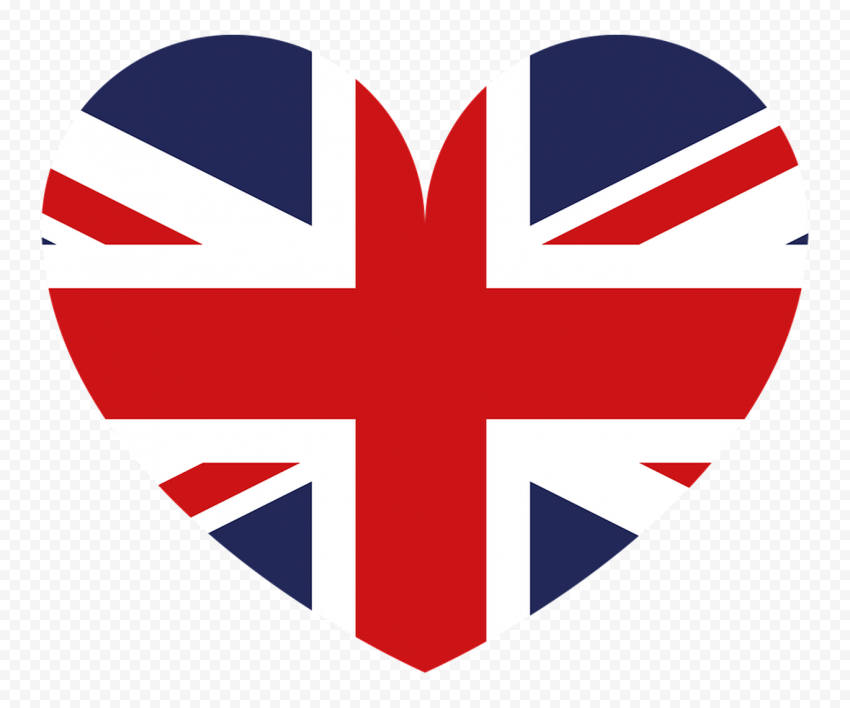 HD Heart Shape Love United Kingdom Uk Flag PNG | Citypng