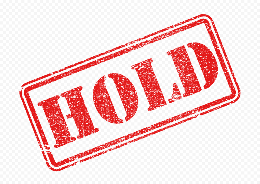 HD Hold Rectangle Red Word Stamp PNG | Citypng