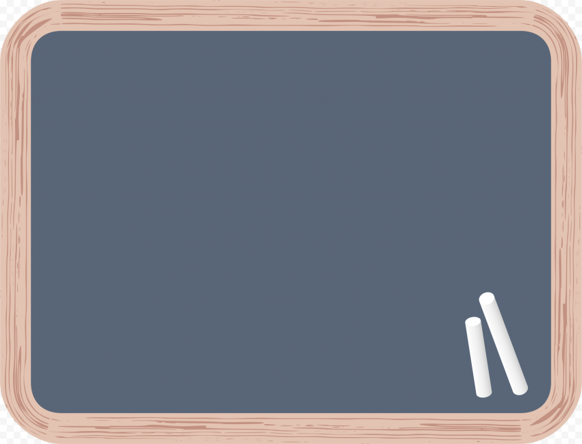 HD Illustration Blank School Chalkboard PNG | Citypng
