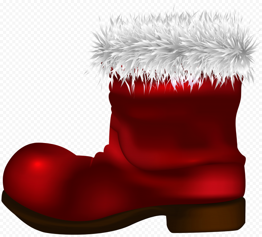 HD Illustration Of Santa Claus Boot Shoe PNG | Citypng