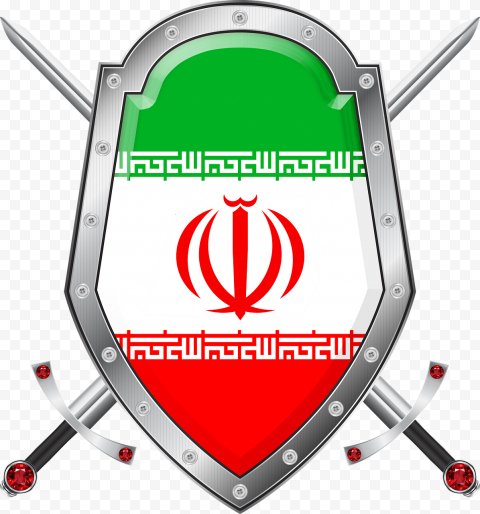 HD Iran Iranian Flag Shield Crossed Sword PNG | Citypng