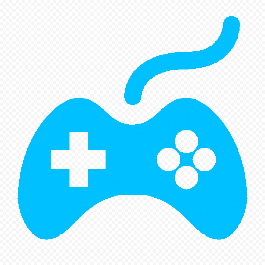 HD Joystick Game Controller Blue Icon Transparent PNG | Citypng