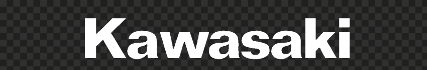 HD Kawasaki White Text Logo Transparent Background | Citypng