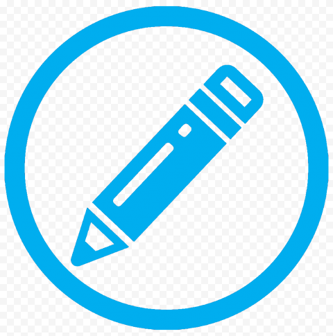 Blue Edit Icon Png