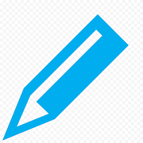 HD Light blue Short Pencil Icon PNG | Citypng