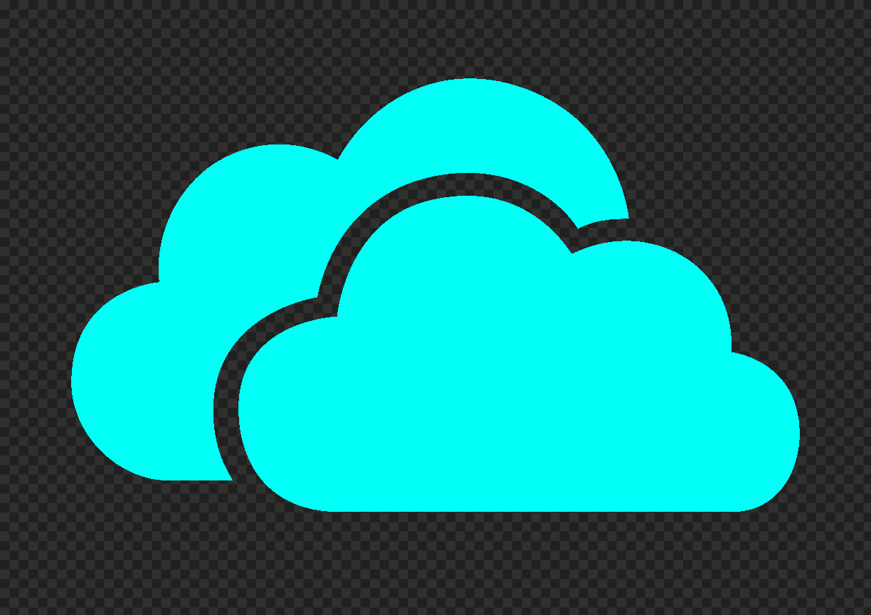 HD Light Blue Storage Host Clouds Icon PNG | Citypng