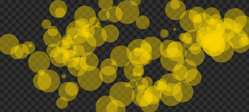 HD Light Yellow Bokeh Effect PNG | Citypng