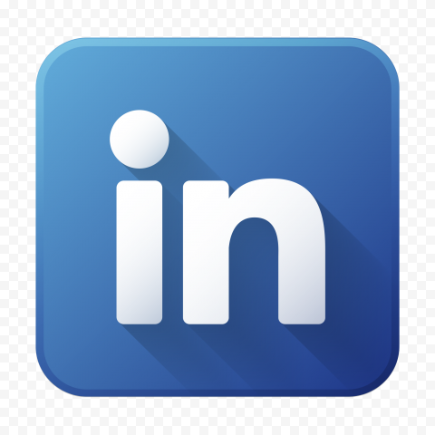 HD Linkedin Blue Vector Flat Square Icon PNG | Citypng
