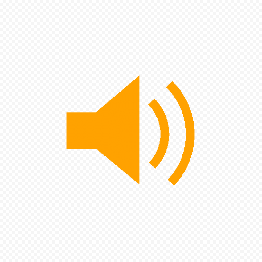 HD Loudspeaker Speaker Orange Icon Transparent PNG | Citypng